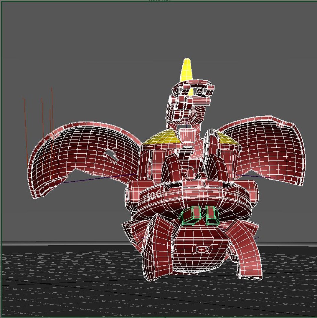 3d Model Of Bakugan Red Dragon