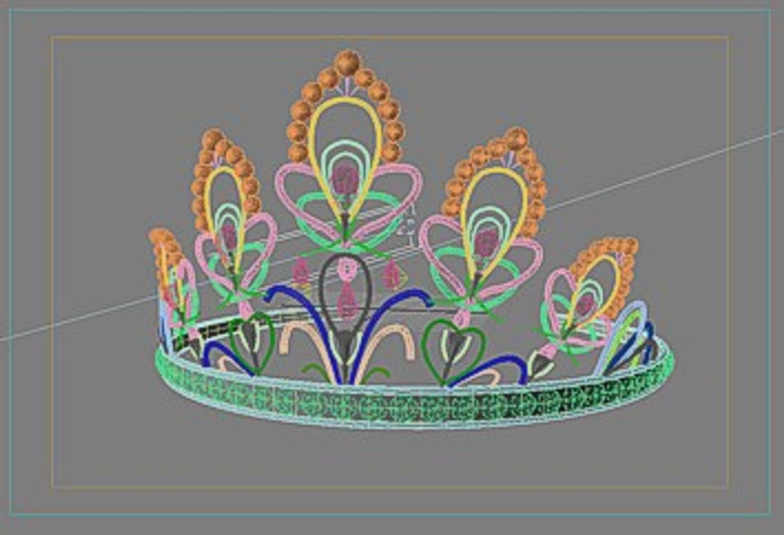 3d Model Queen Crown