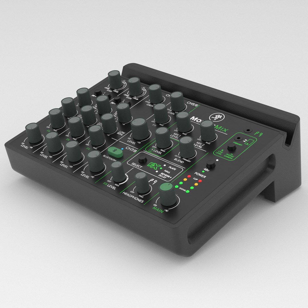 Mackie MobileMix USB-powerable Audio Mixer 3D Model - TurboSquid 2190577