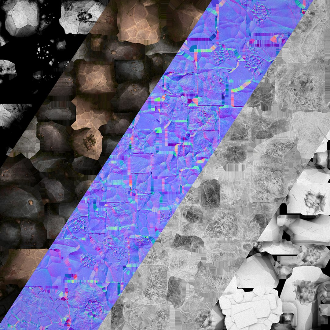 Copper Ore Deposits Rocks In Cave 3D Model - TurboSquid 2302012