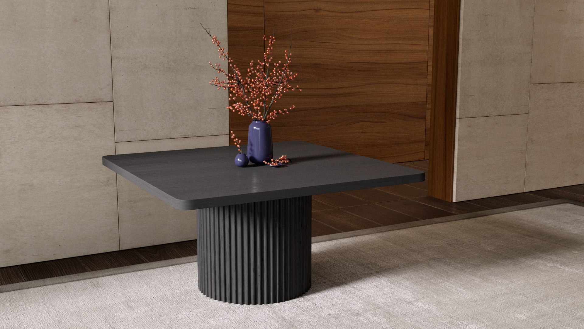 3D Square Dinner Table Model - TurboSquid 1818003