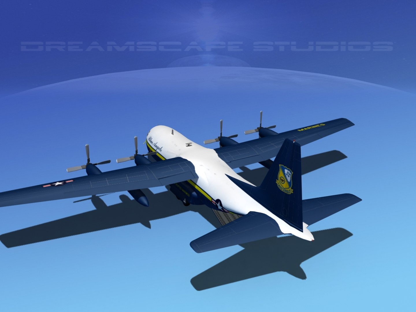 Lockheed C-130 C130 Hercules 3d Model