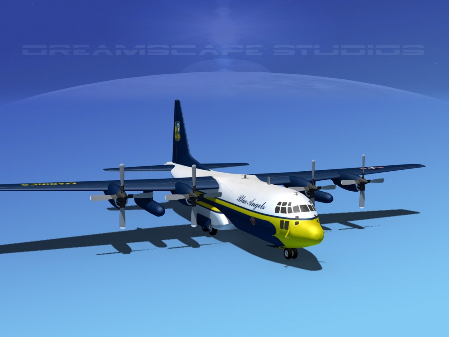 Lockheed C-130 C130 Hercules 3d Model