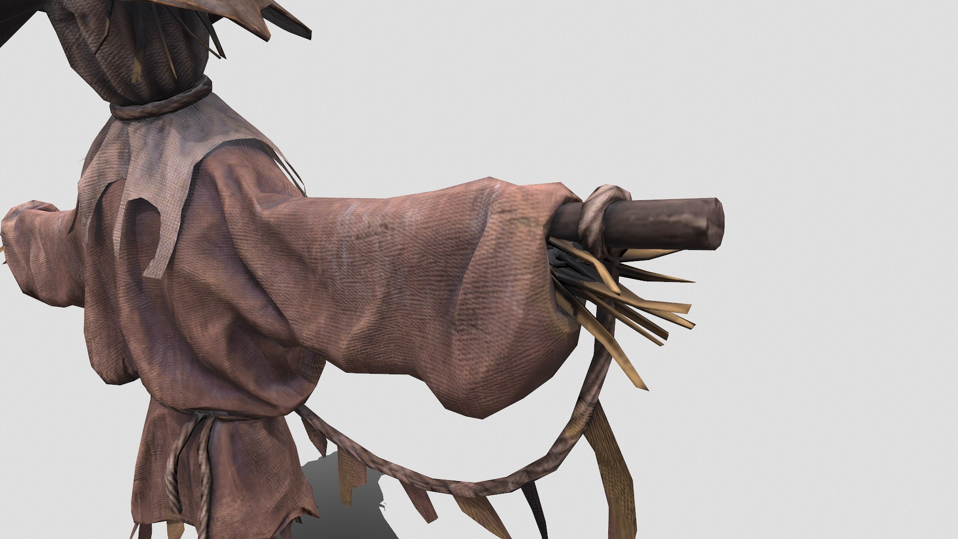 3D Model Scarecrow Low-poly PBR - TurboSquid 2105958