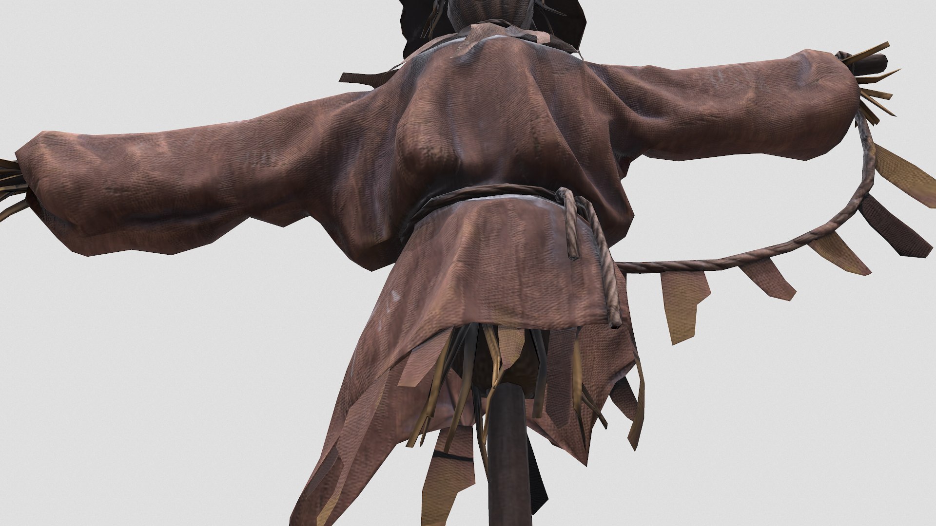 3D Model Scarecrow Low-poly PBR - TurboSquid 2105958