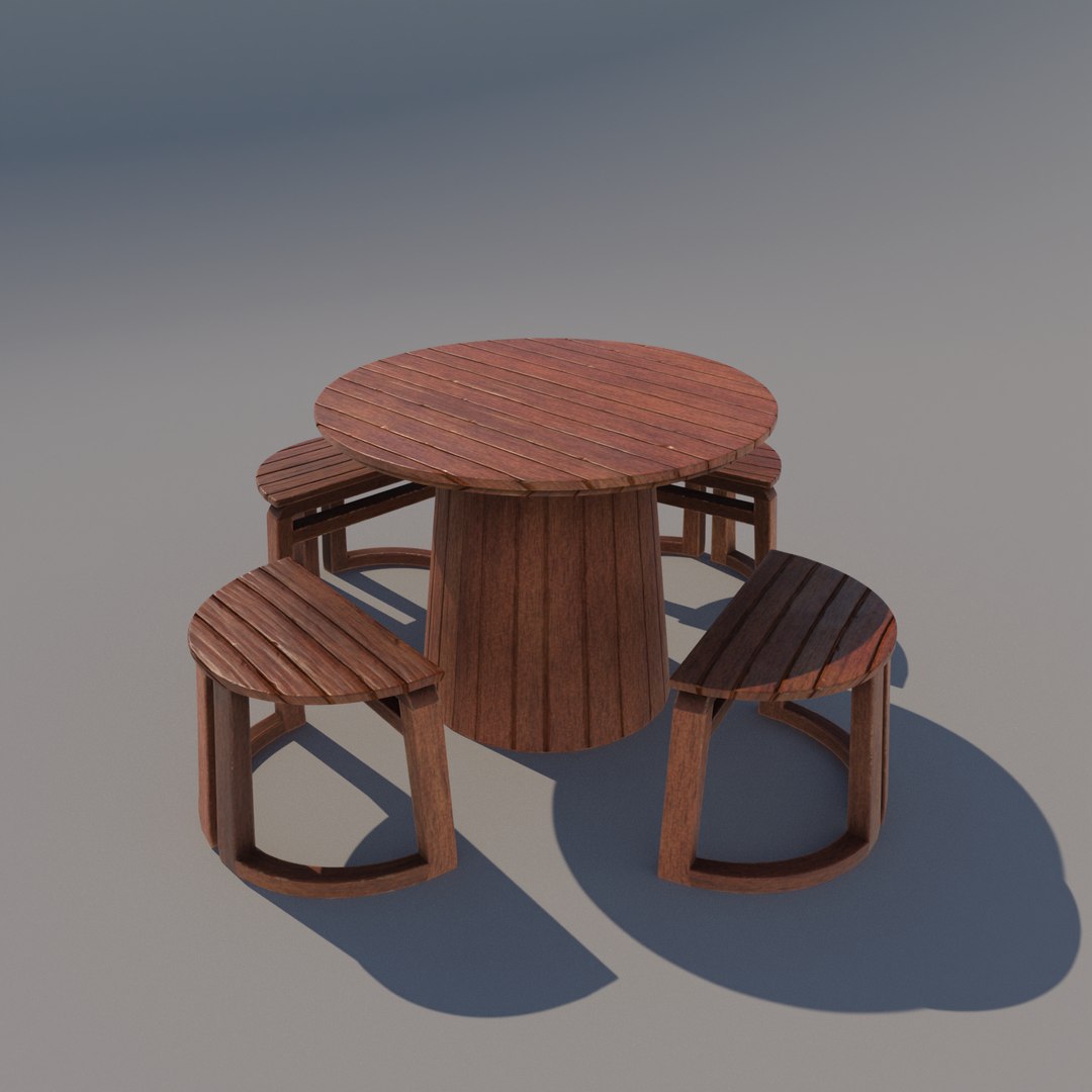 Table Stool 3D Model - TurboSquid 1610547