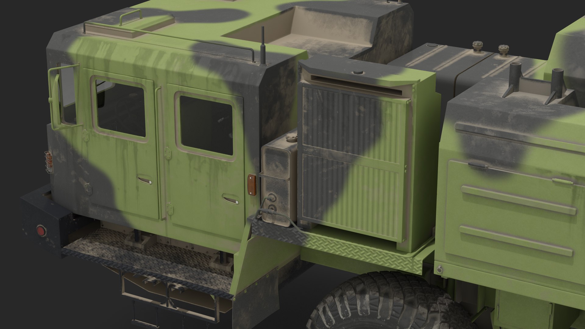 3D 9 axle transporter erector model - TurboSquid 1524354