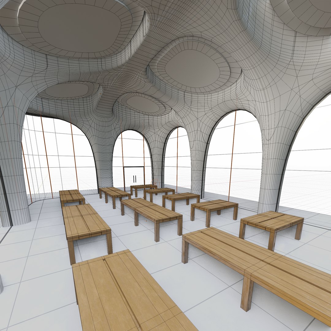 3D Modern Stylish Transparent Store Building - TurboSquid 1818851