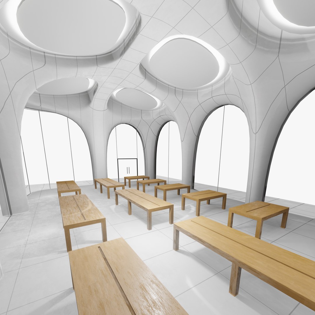 3D Modern Stylish Transparent Store Building - TurboSquid 1818851