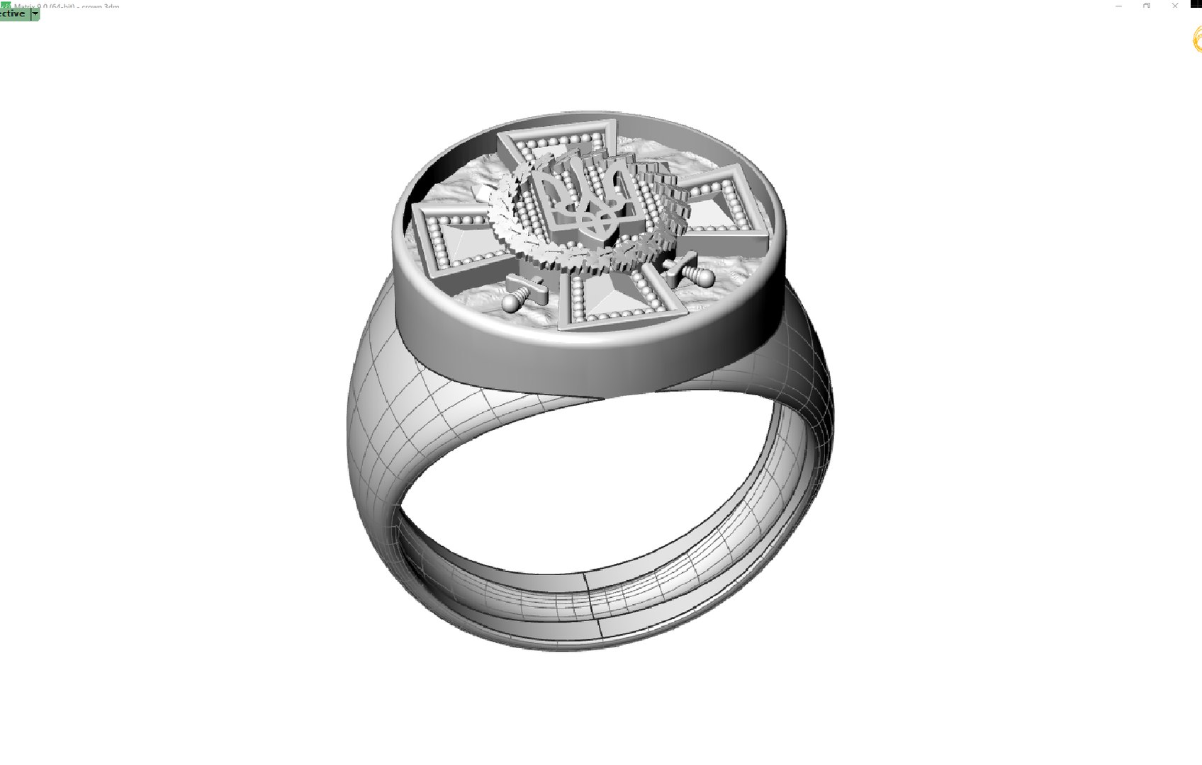 3D Ring Symbols Of The Army Of Ukraine Or Cnc - TurboSquid 1985127