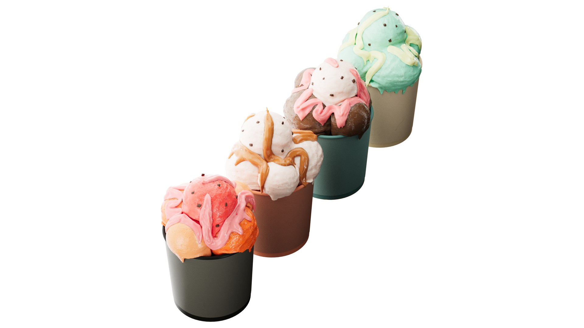 Ice Cream Model - TurboSquid 2421712
