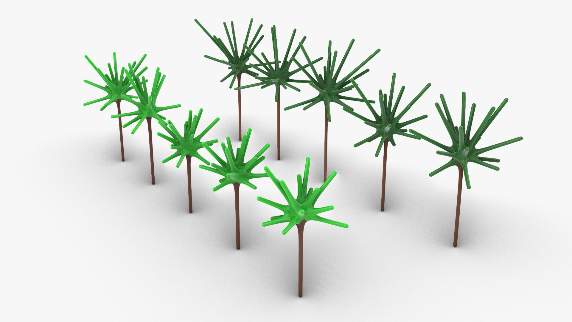 3D SciFi Abstract Trees V1 Model - TurboSquid 1972072