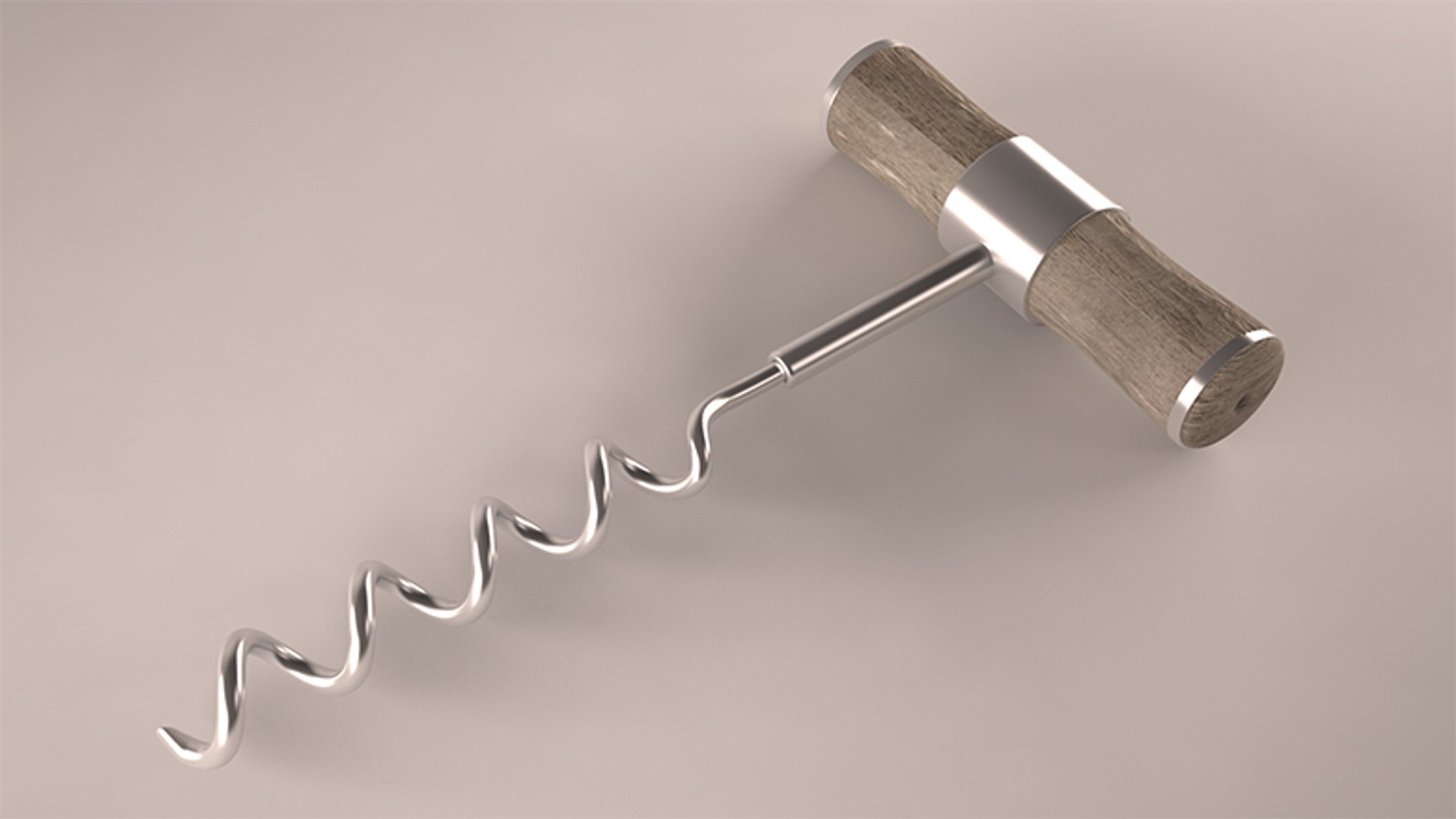 3d model corkscrew