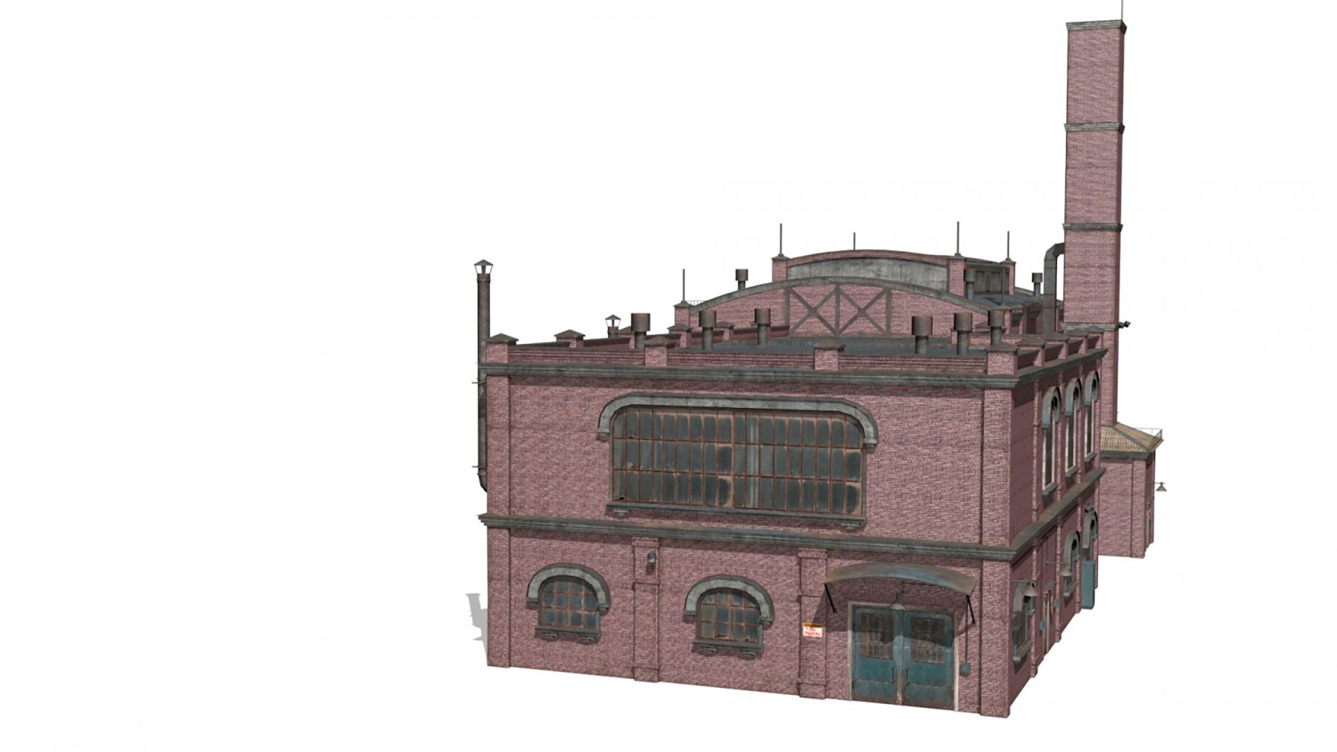 Old Brick Factory 3D Model - TurboSquid 2185296