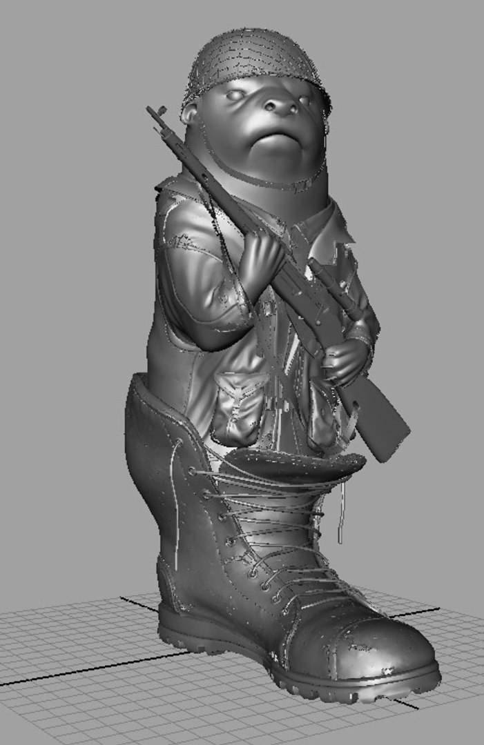 sculpture animation 3d obj