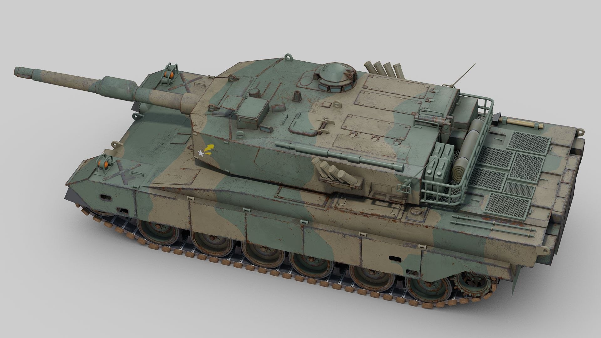 3d Model Japanese Type 90 Battle Tank