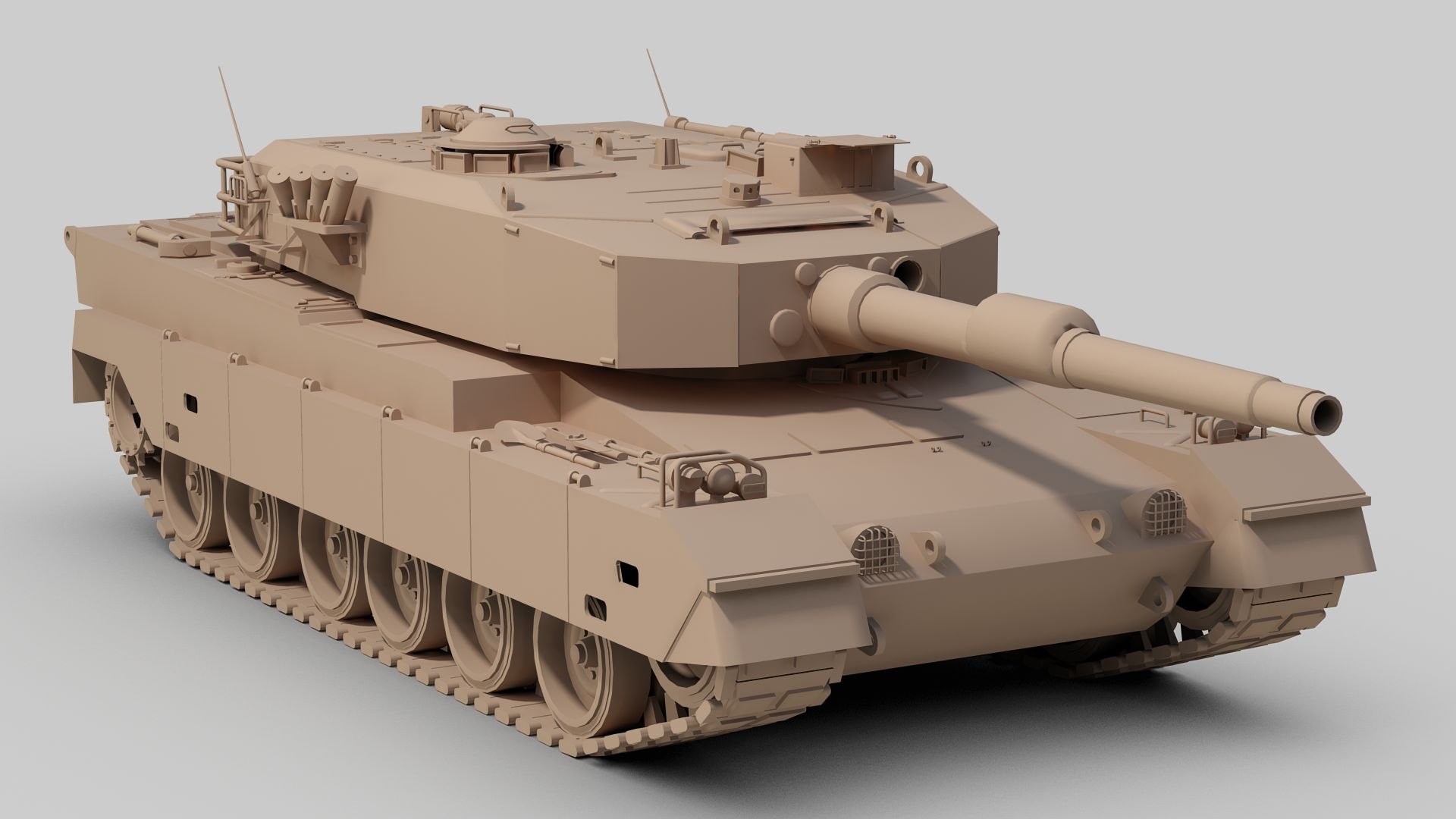3d Model Japanese Type 90 Battle Tank
