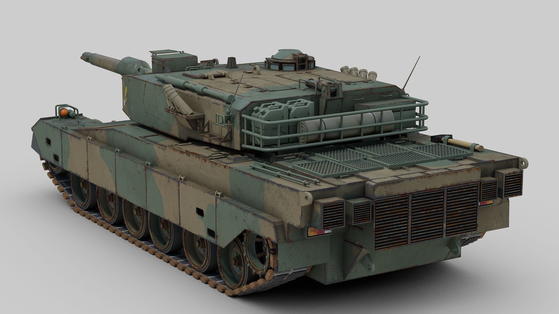 3d Model Japanese Type 90 Battle Tank