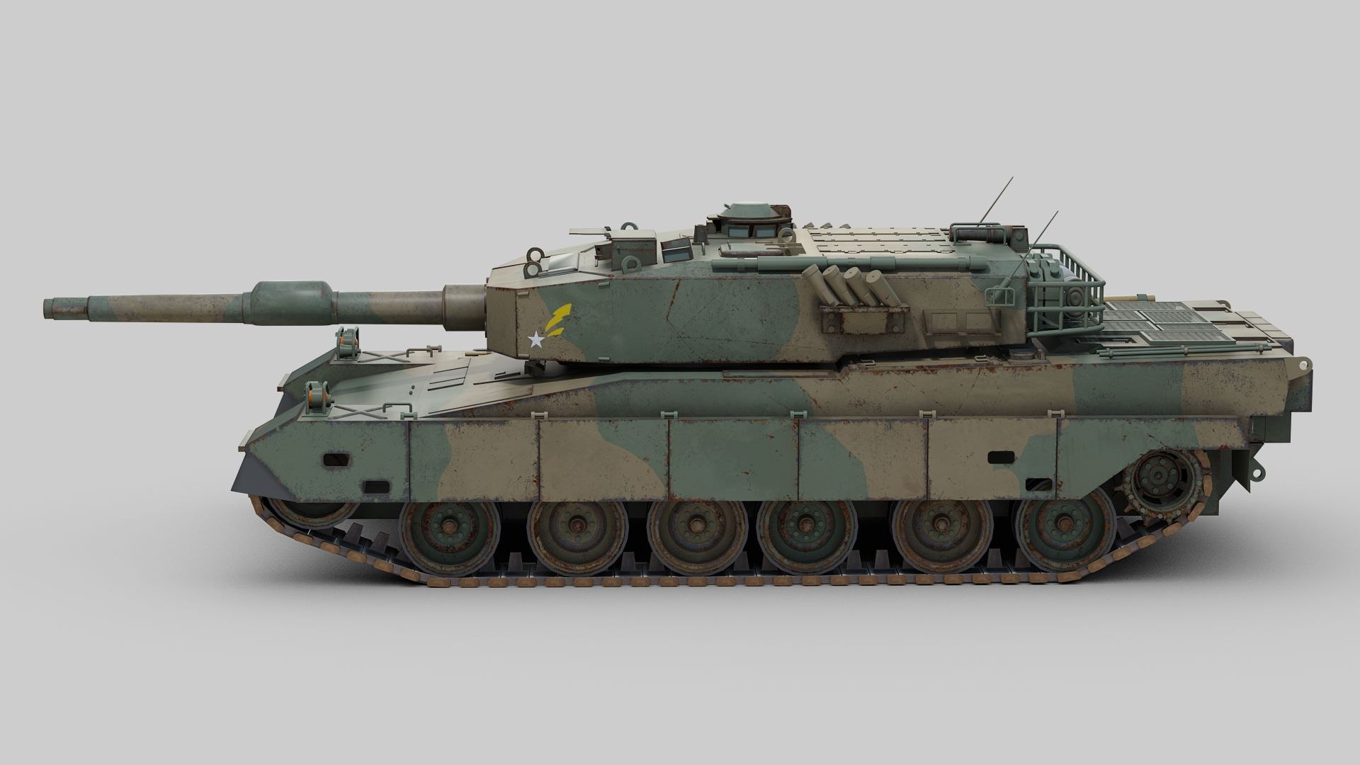 3d Model Japanese Type 90 Battle Tank