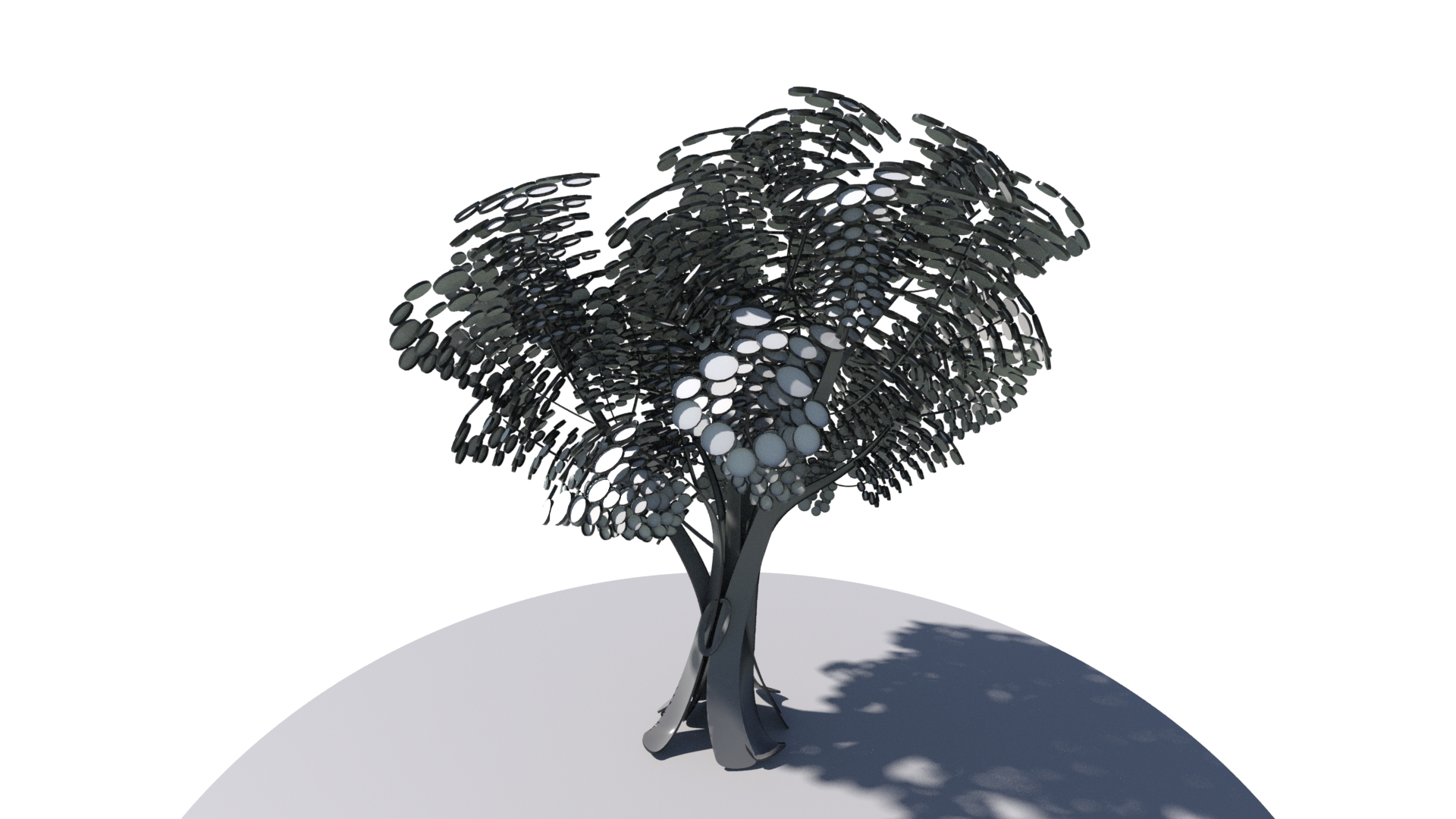3D A Set Of 9 Stylised Tree Representation Of A Medium Sized Broadleaf Tree - TurboSquid 2270466