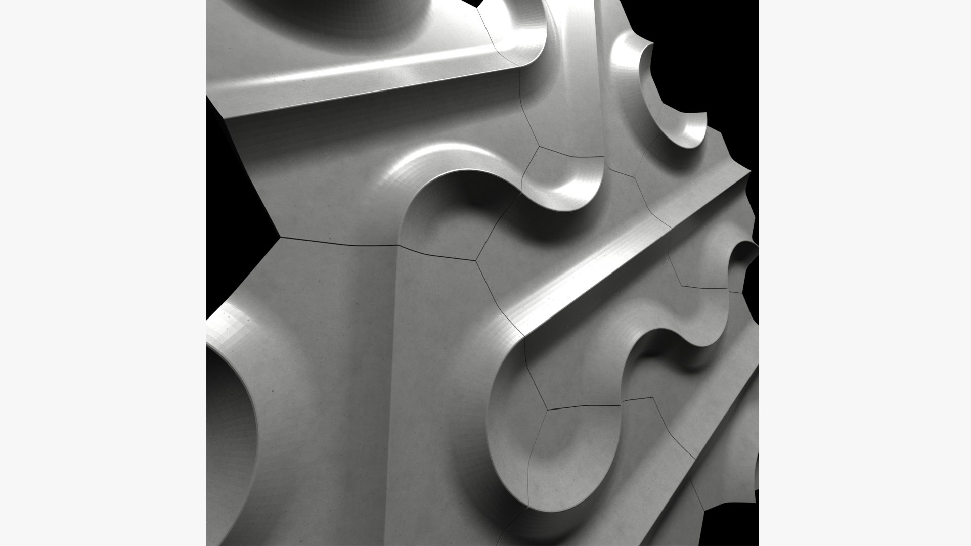 3D SAX 3D CONCRETE WALL TILE model - TurboSquid 1825765