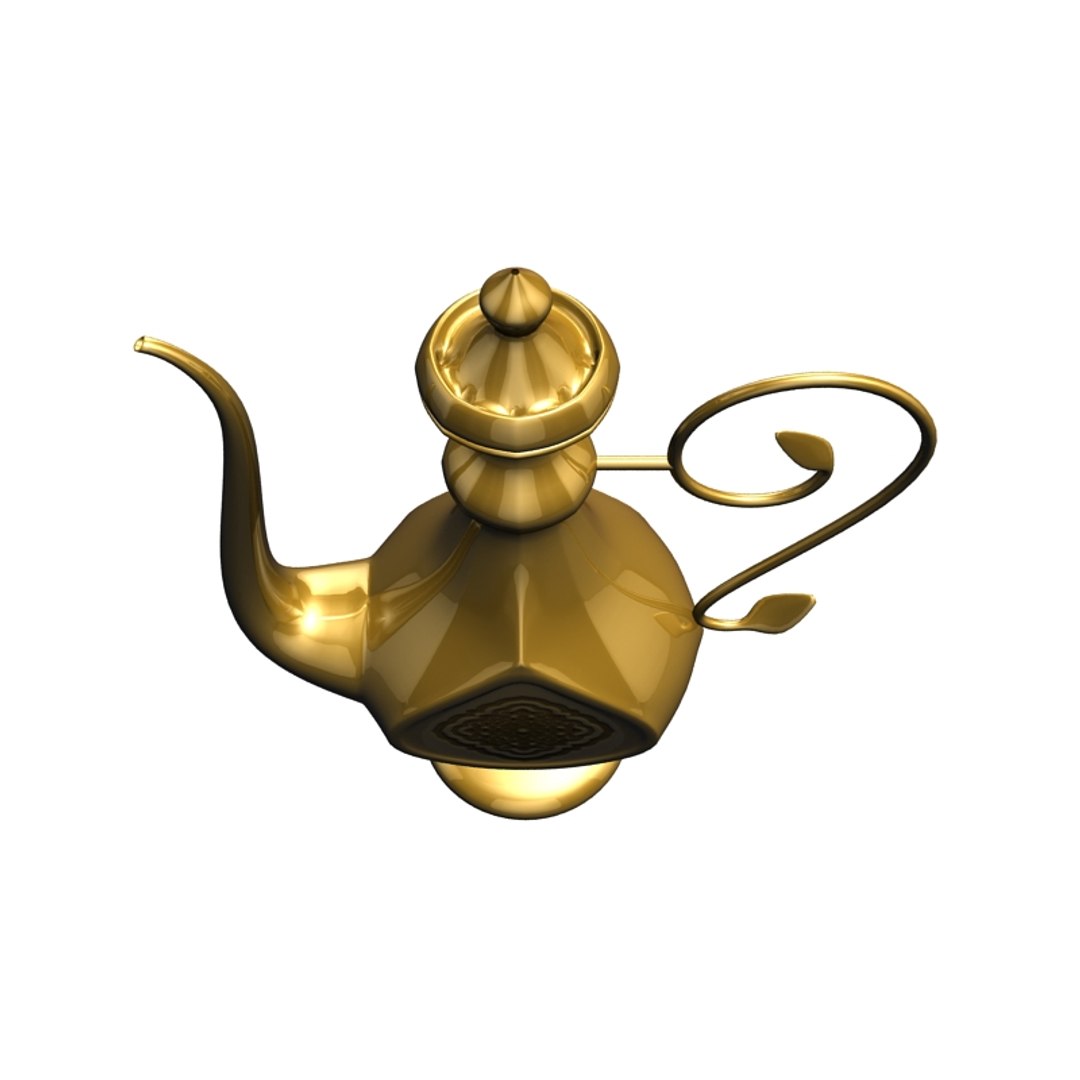 3d Model Of Chinese Pot Gold