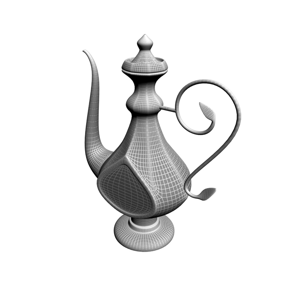 3d Model Of Chinese Pot Gold