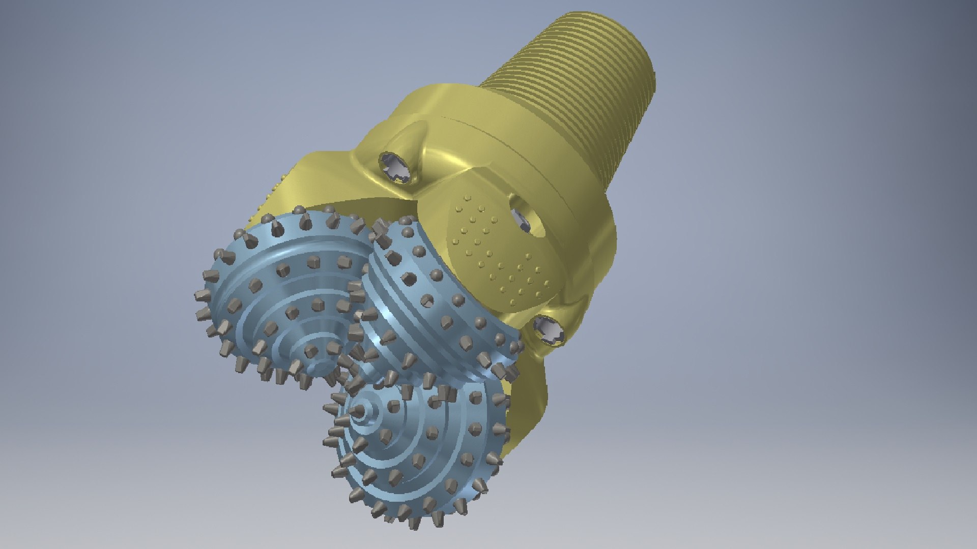 Tricone Drill Bit Assembly 3d Model 3D - TurboSquid 2251546