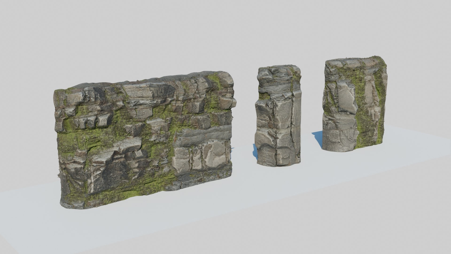 Mossy Cliff 3D Model - TurboSquid 1967457
