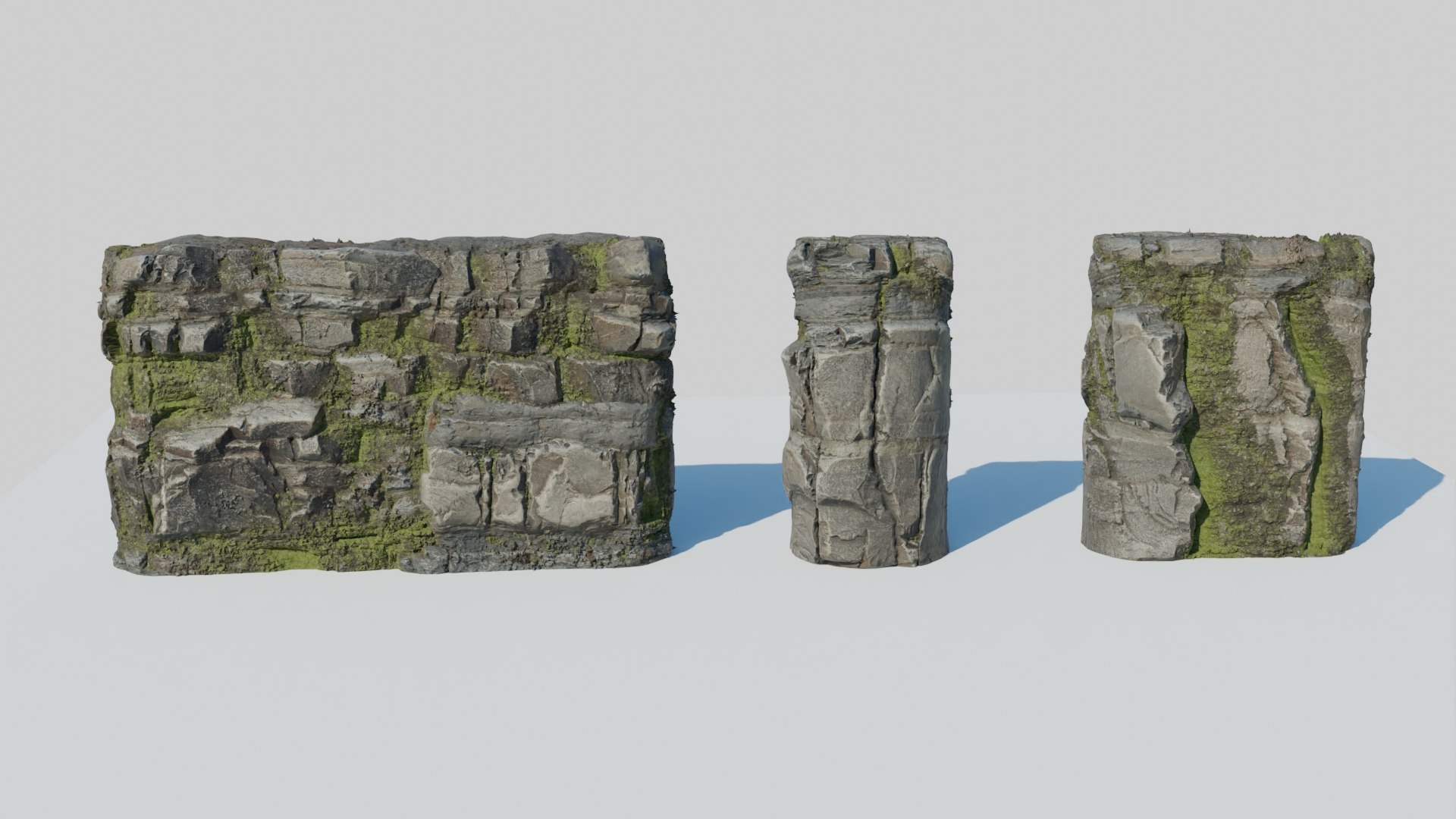 Mossy Cliff 3D Model - TurboSquid 1967457