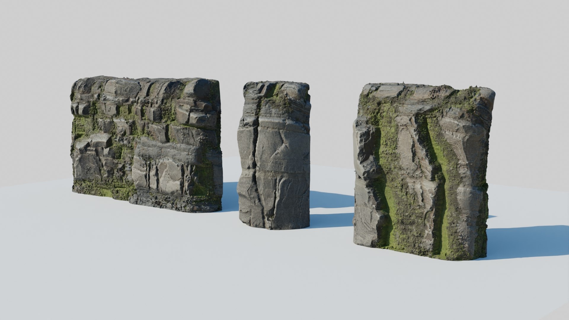 Mossy Cliff 3D Model - TurboSquid 1967457