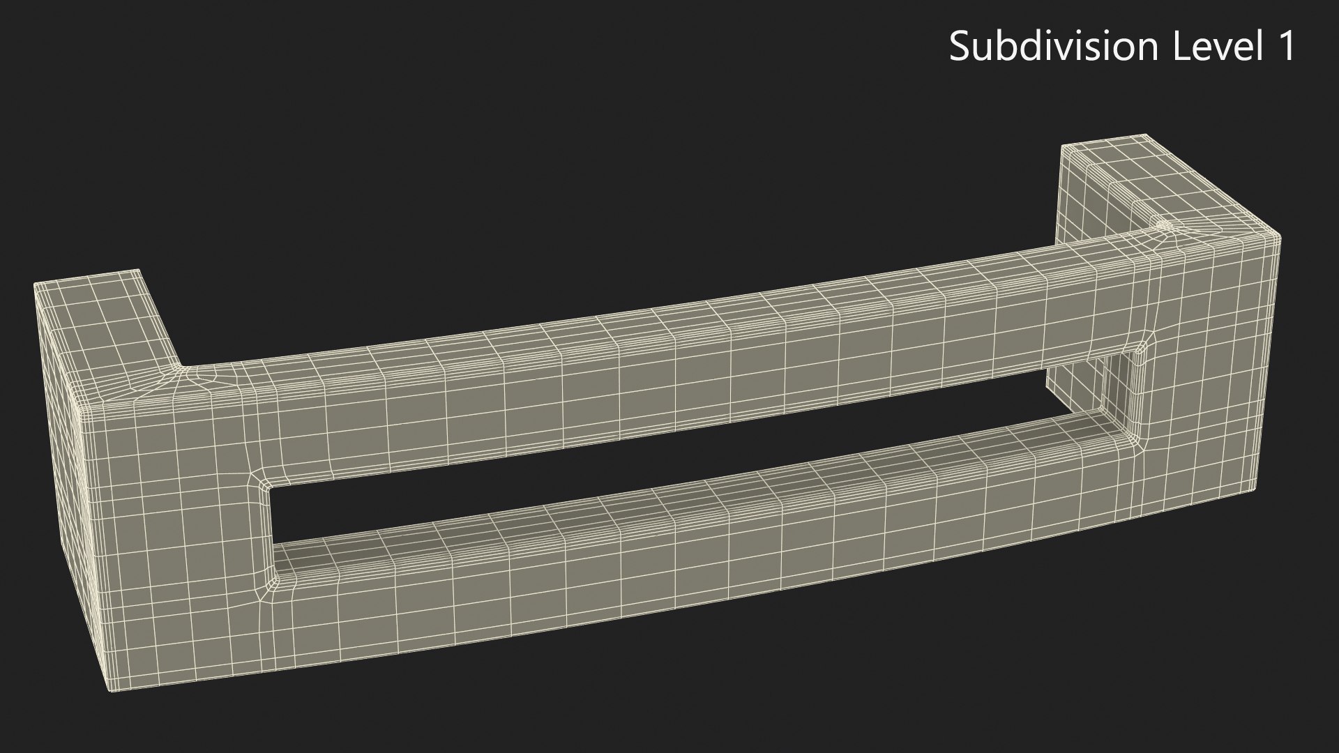 3D Model Kitchen Cabinet Handle Flat Silver - TurboSquid 2223282