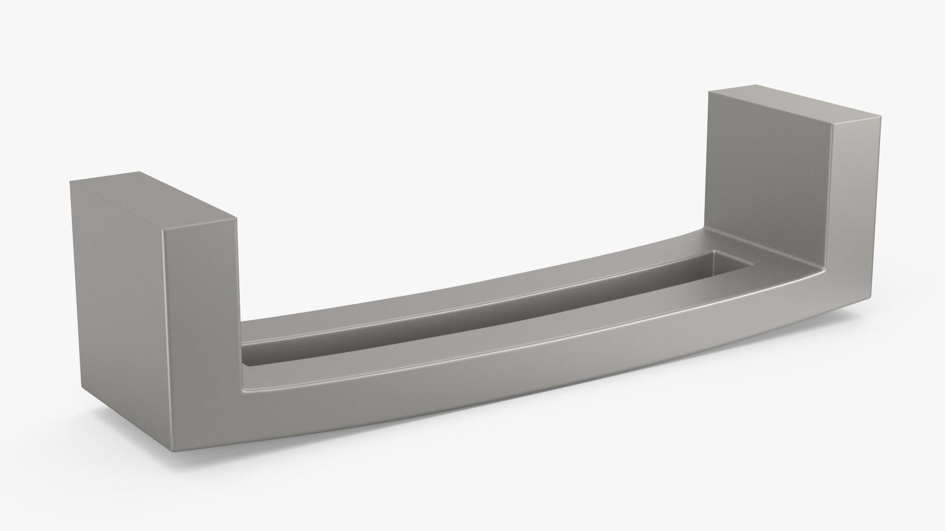 3D Model Kitchen Cabinet Handle Flat Silver - TurboSquid 2223282