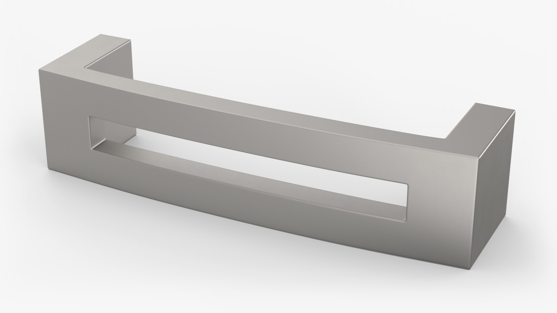 3D Model Kitchen Cabinet Handle Flat Silver - TurboSquid 2223282