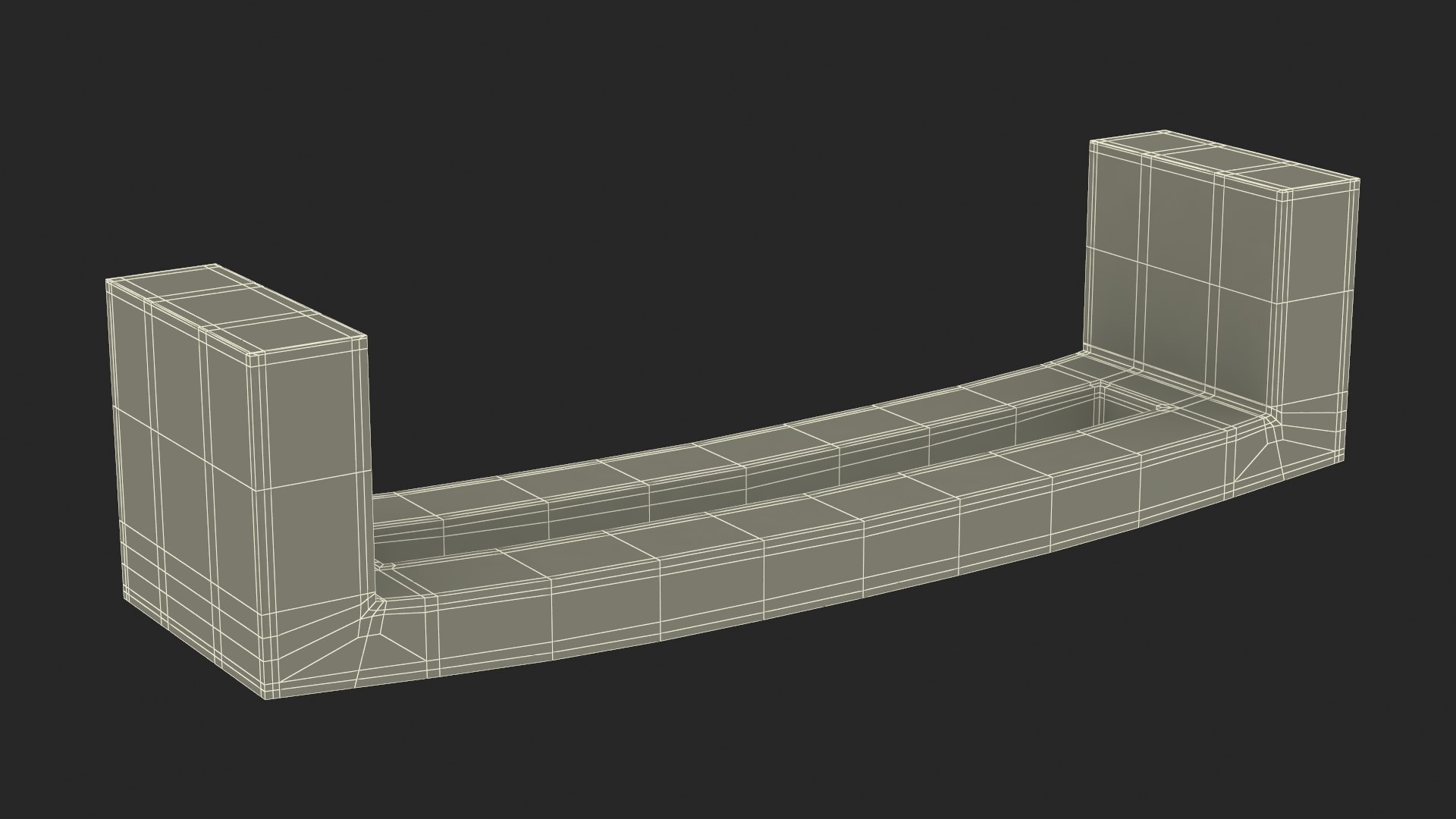 3D Model Kitchen Cabinet Handle Flat Silver - TurboSquid 2223282