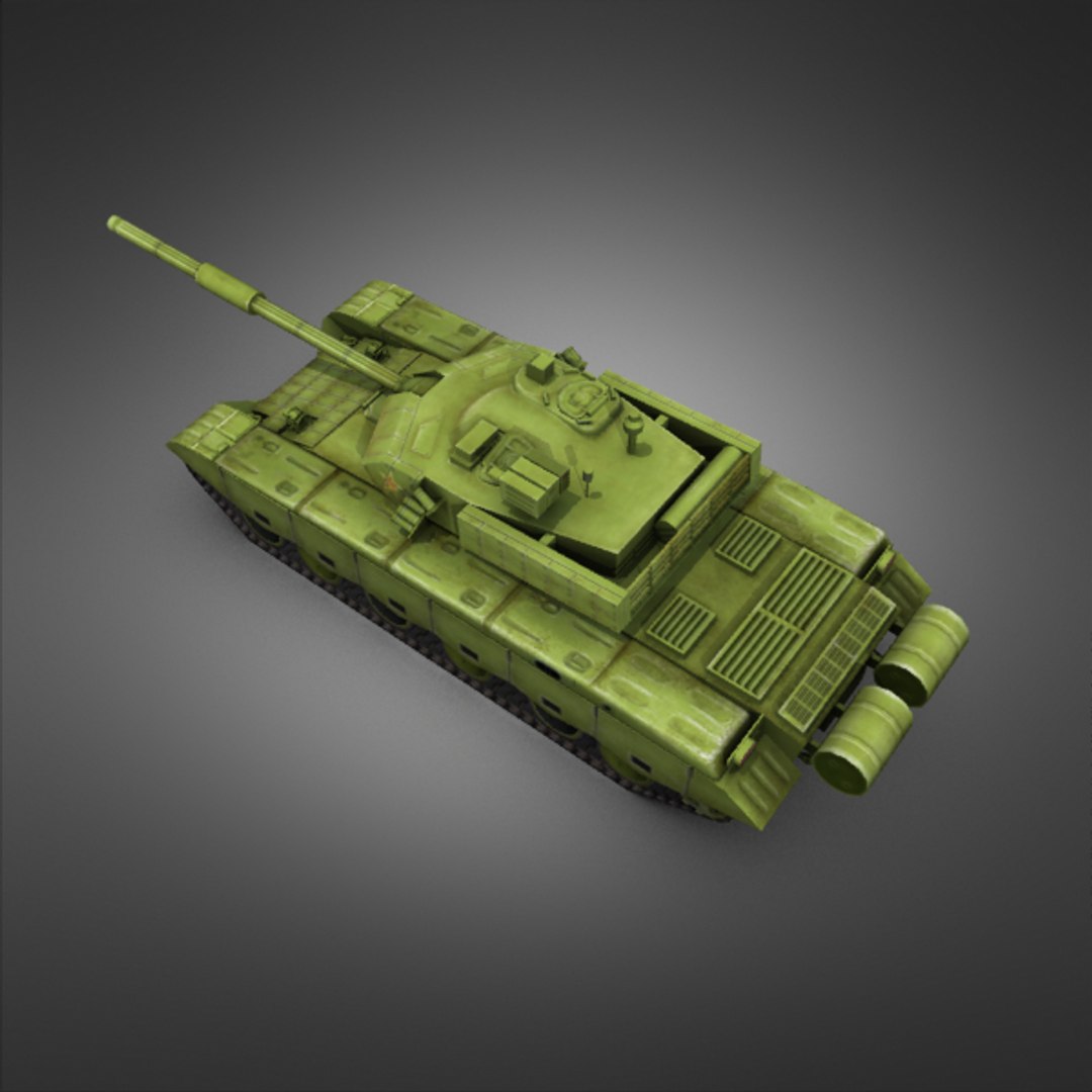 3d Model Ztz99 Type 99 Tank