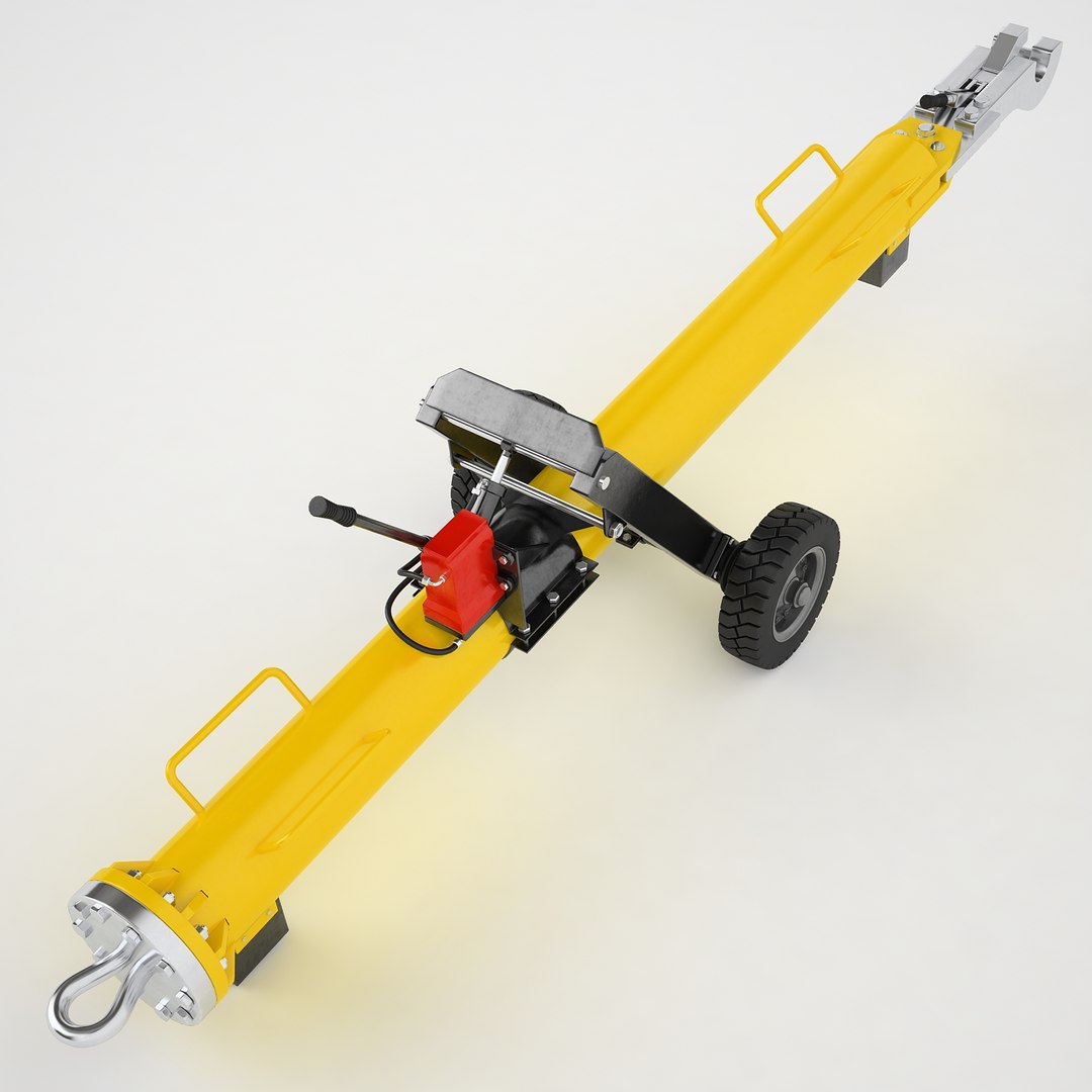 aircraft tow bar 3d max