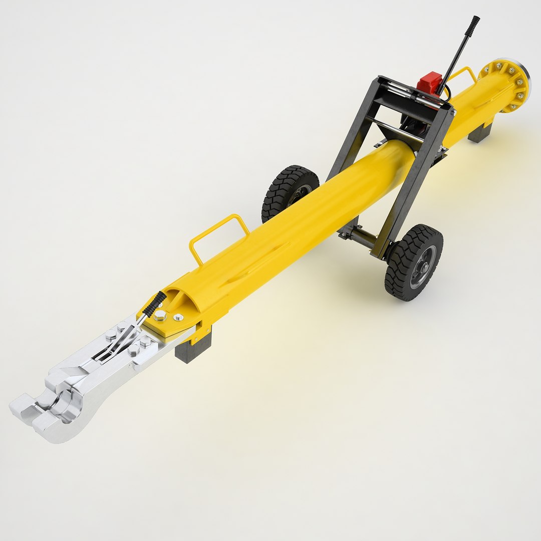 aircraft tow bar 3d max