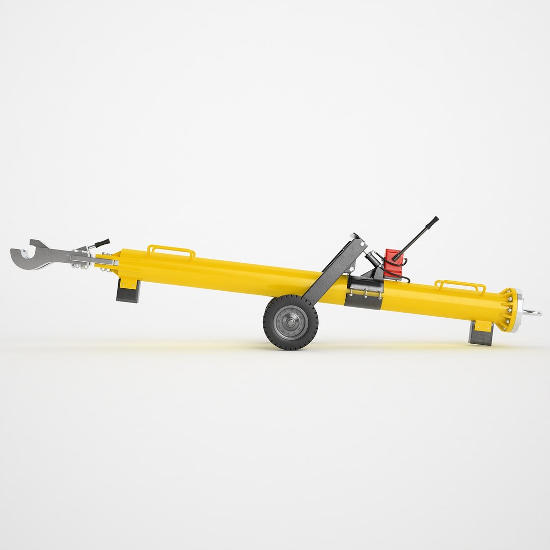 aircraft tow bar 3d max