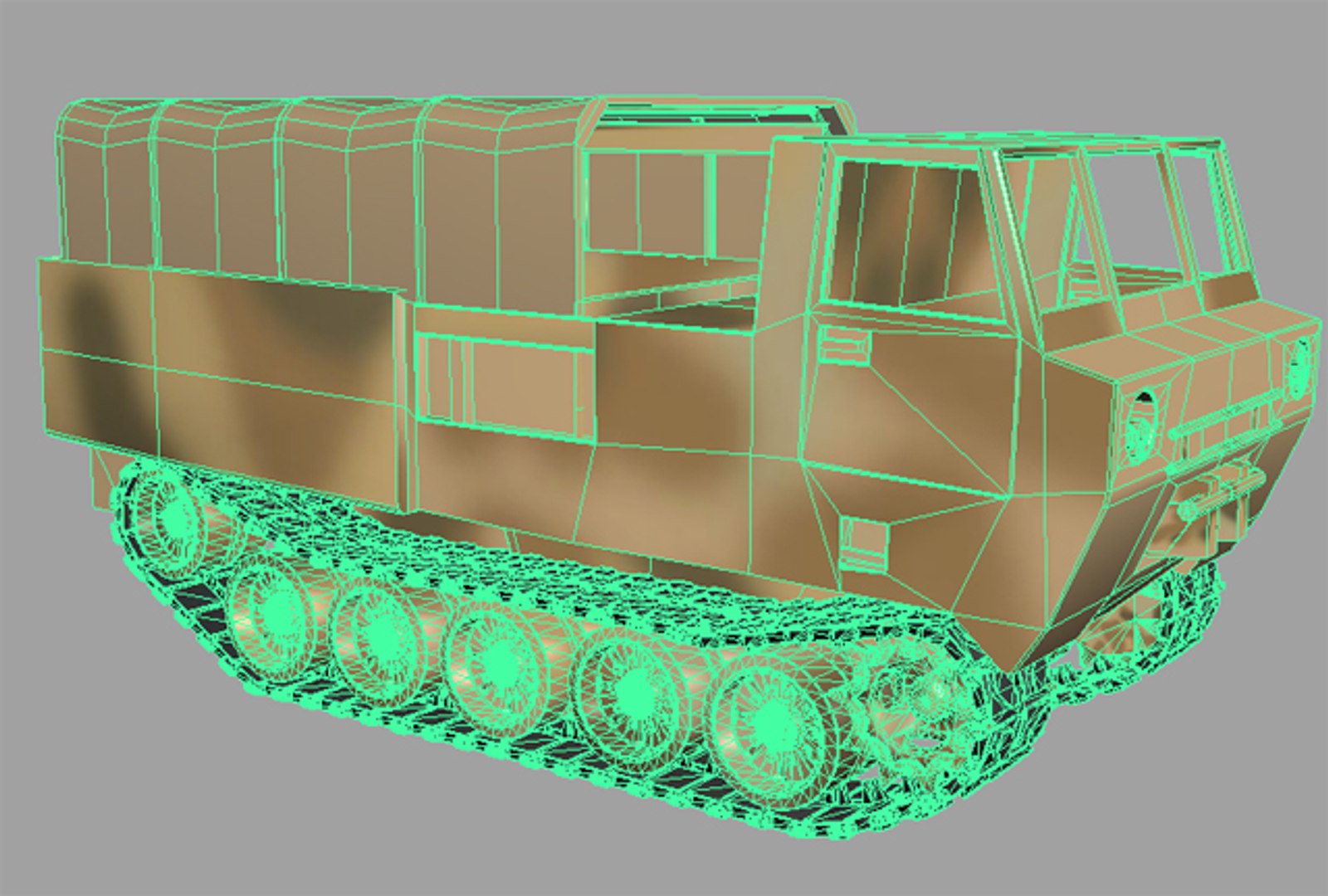 3d M548 Military Tank