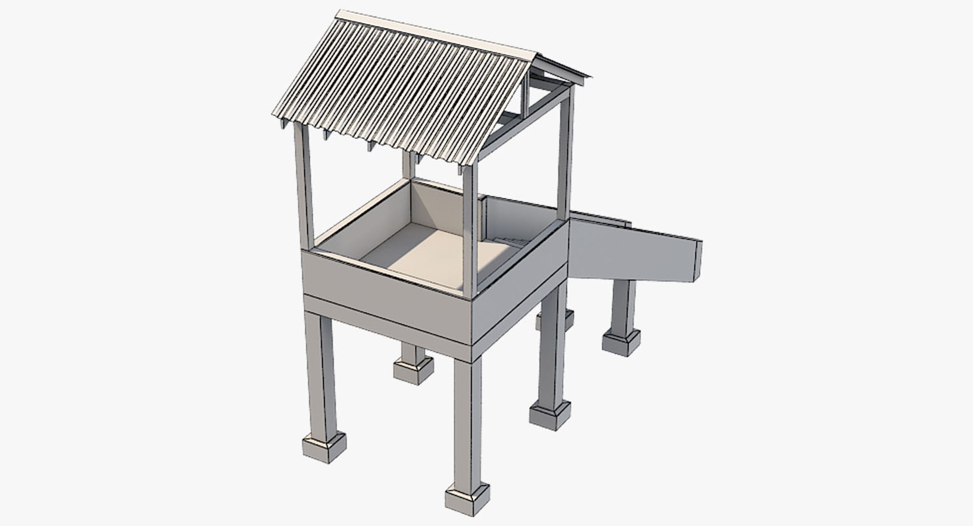 Platform 3 3D model - TurboSquid 1401501