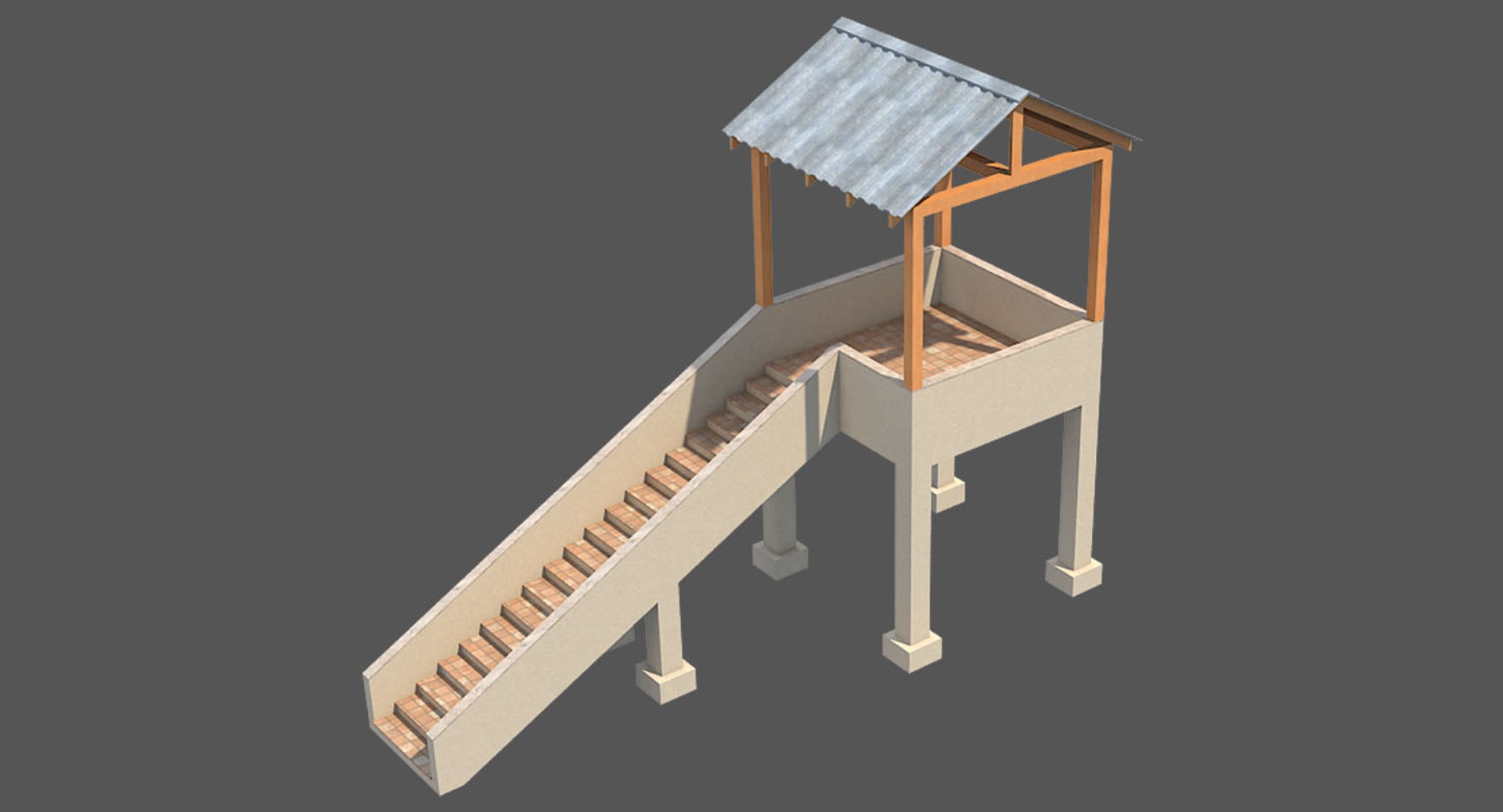 Platform 3 3D model - TurboSquid 1401501
