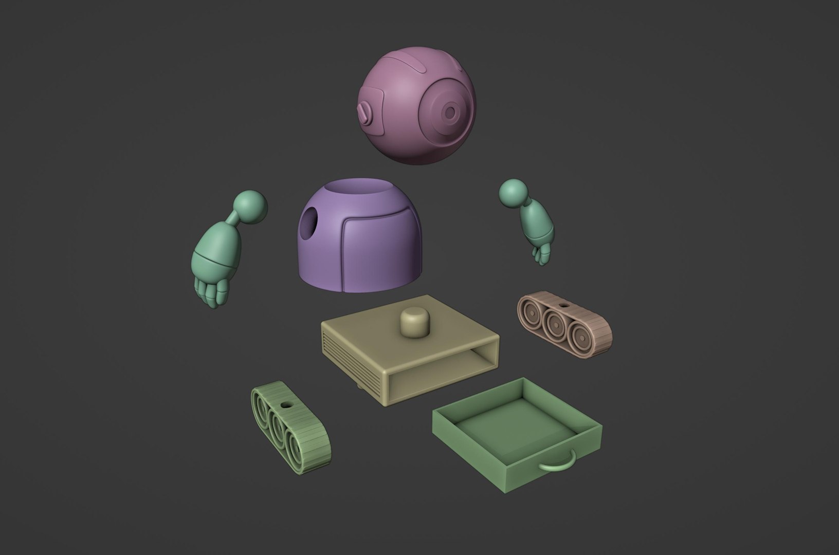 Friendly Robot Posable 3D - TurboSquid 2255503