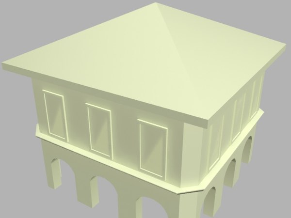 3d model simple building