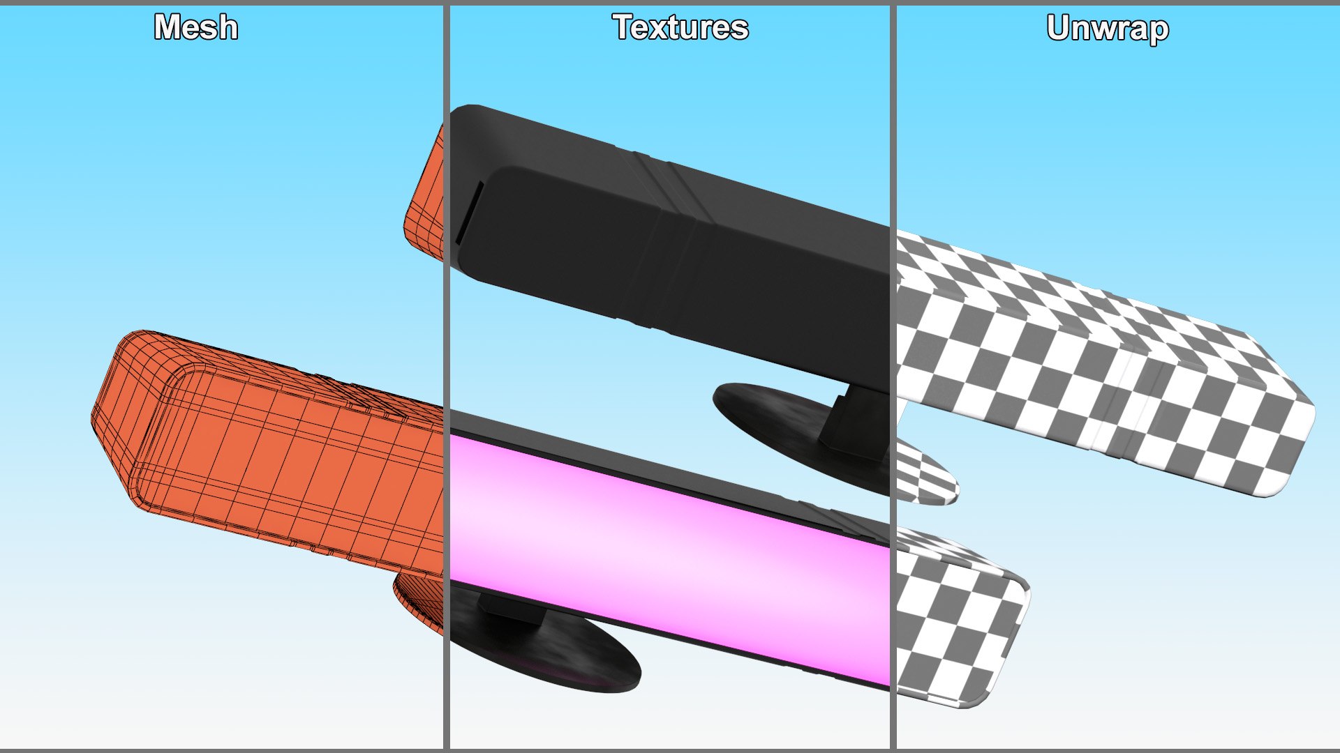 3D Horizontal Ambient Purple Light Bar - TurboSquid 2201870