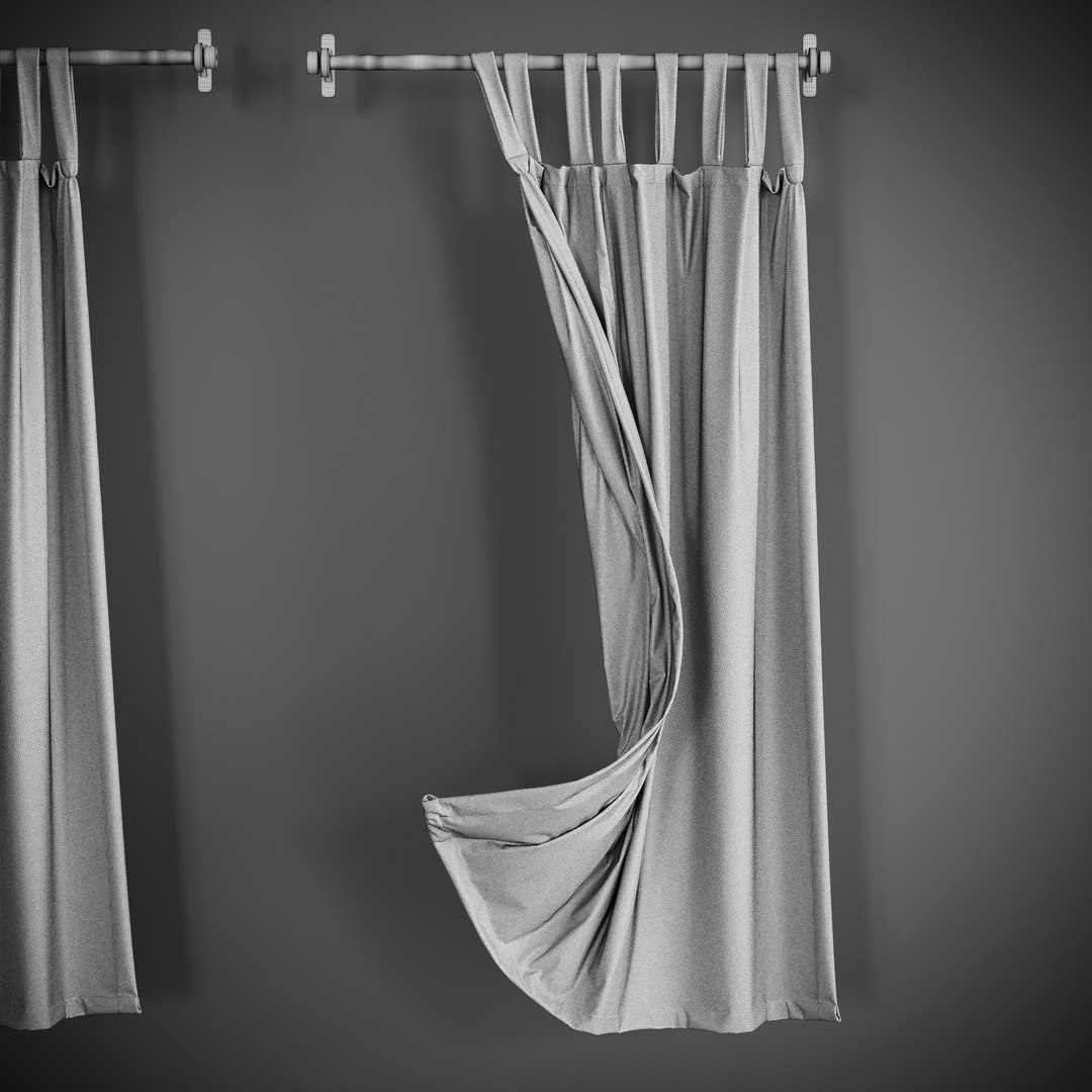 3D Model Curtains - TurboSquid 2035631
