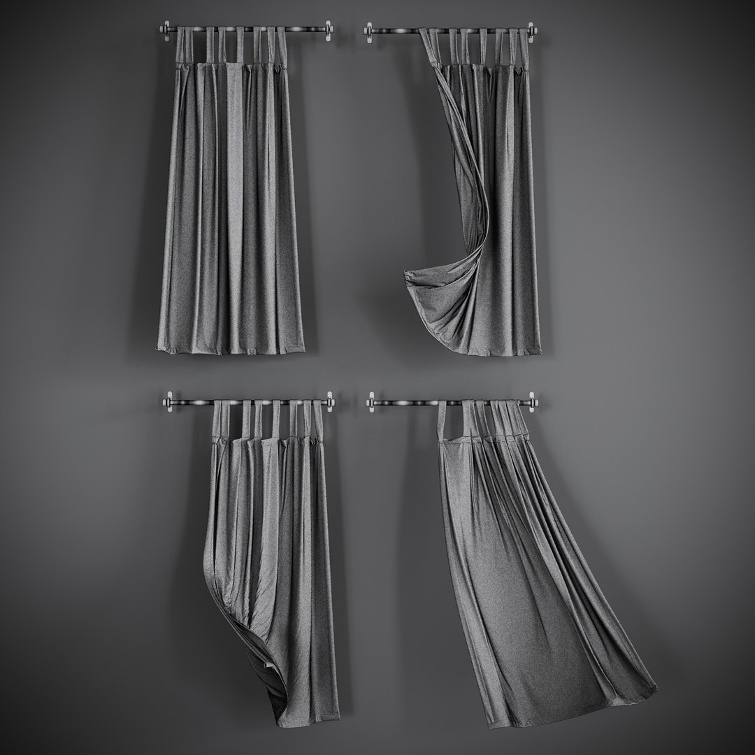3D Model Curtains - TurboSquid 2035631