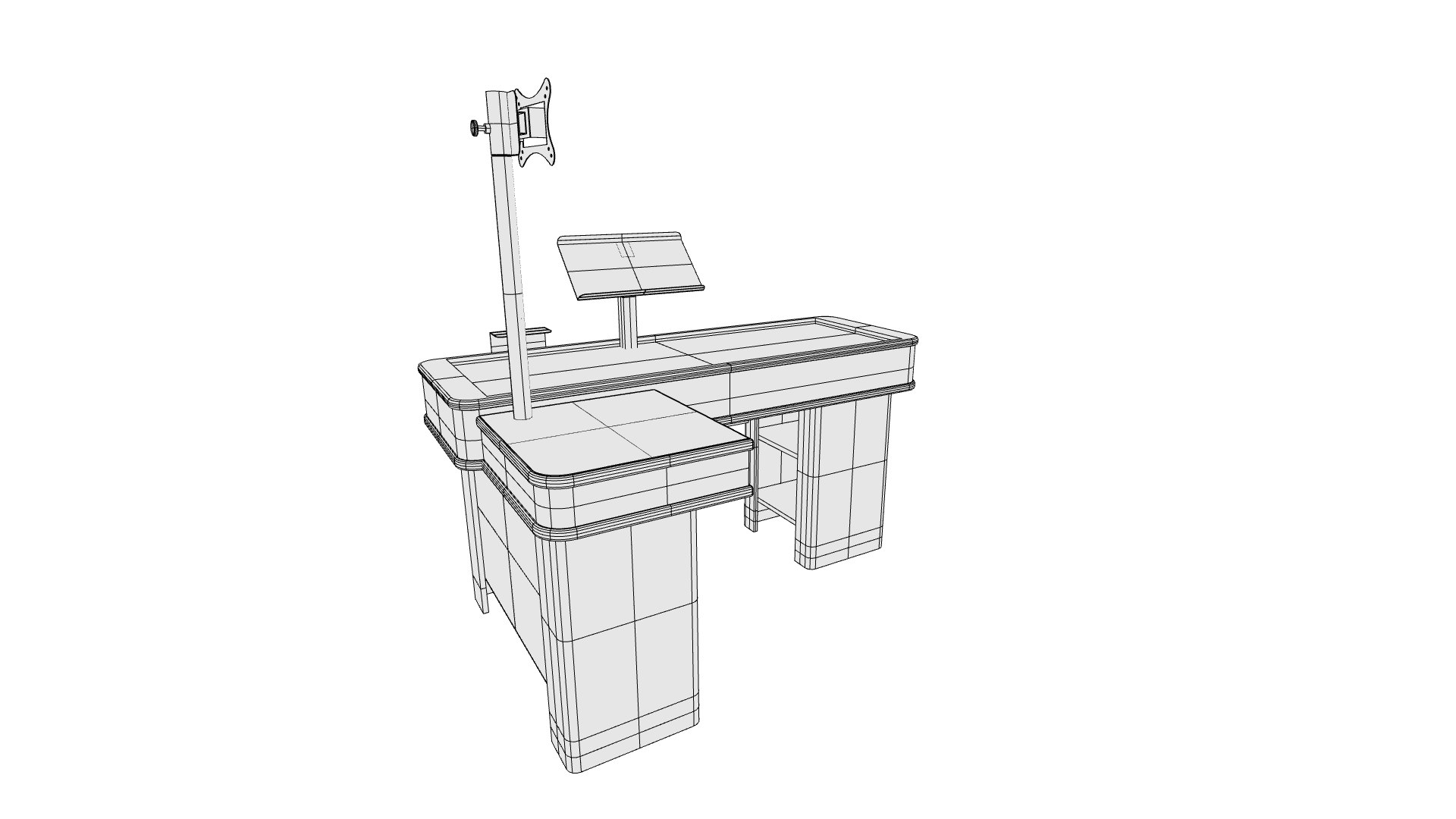 Punto Checkout 01 3D Model - TurboSquid 2400949