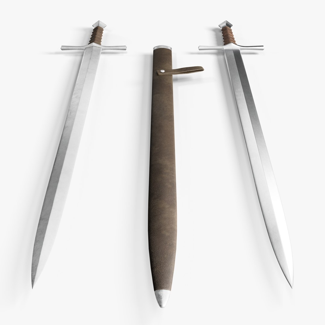 Medieval Sword 03 Plus Old Texture And Sheath 3D Model - TurboSquid 2043084