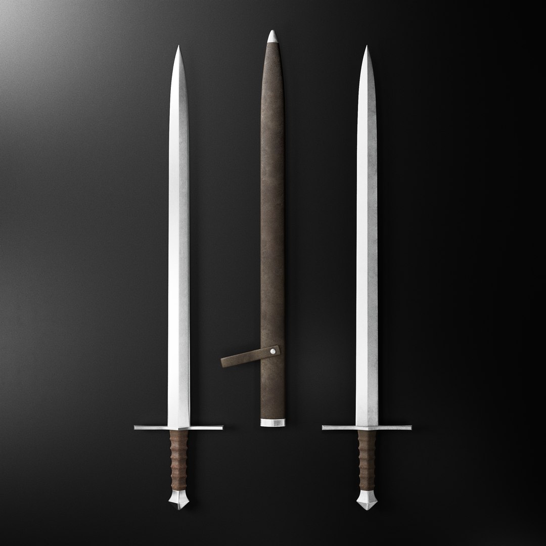 Medieval Sword 03 Plus Old Texture And Sheath 3D Model - TurboSquid 2043084